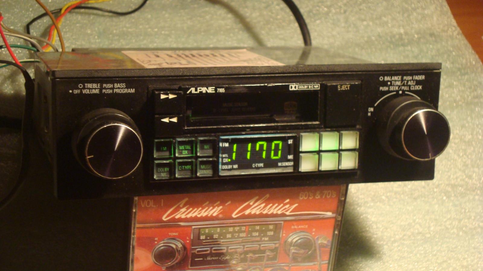 Alpine 7165 Shaft Radio Cassette Aux CD Ipod Old S Rare | JPEGbay.com