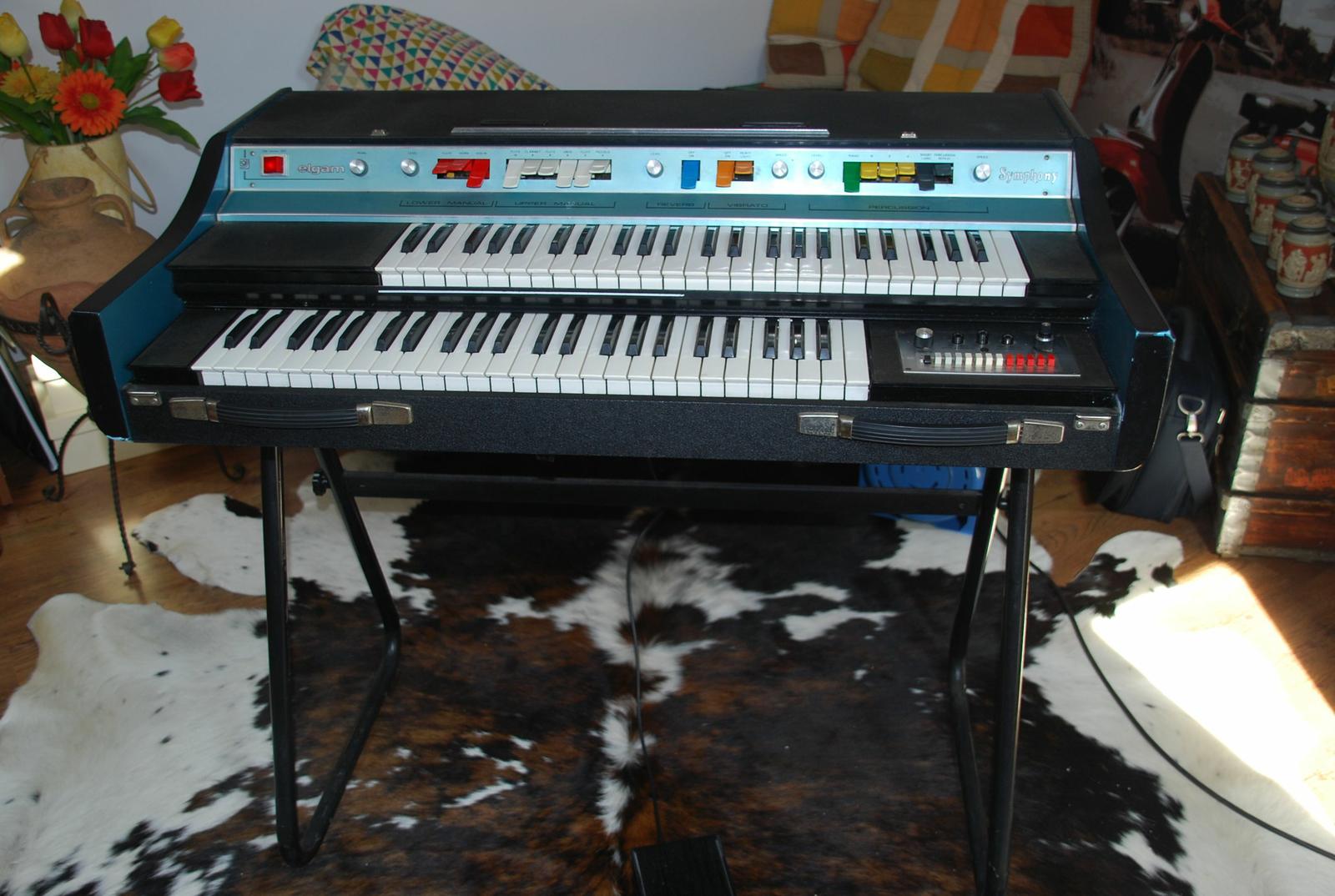 ORGANO ELGAM SYMPHONY 200 ...VINTAGE!!! TASTIERA SINTETIZZAT | JPEGbay.com