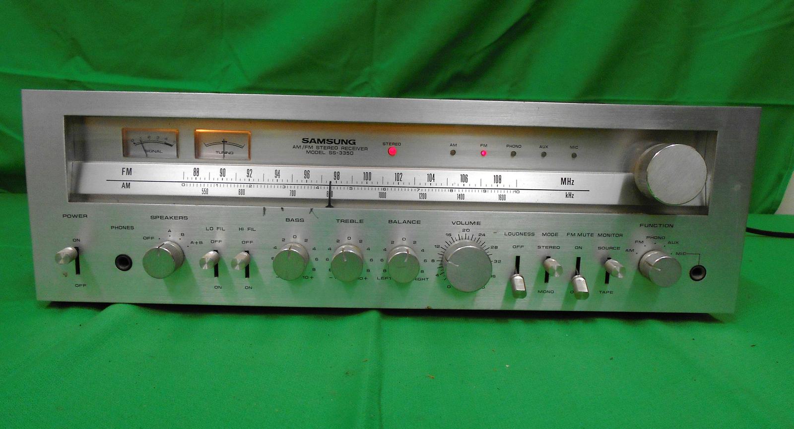 Vintage Samsung SS-3500 AM FM Phono Stereo Receiver Tuner Ma | JPEGbay.com