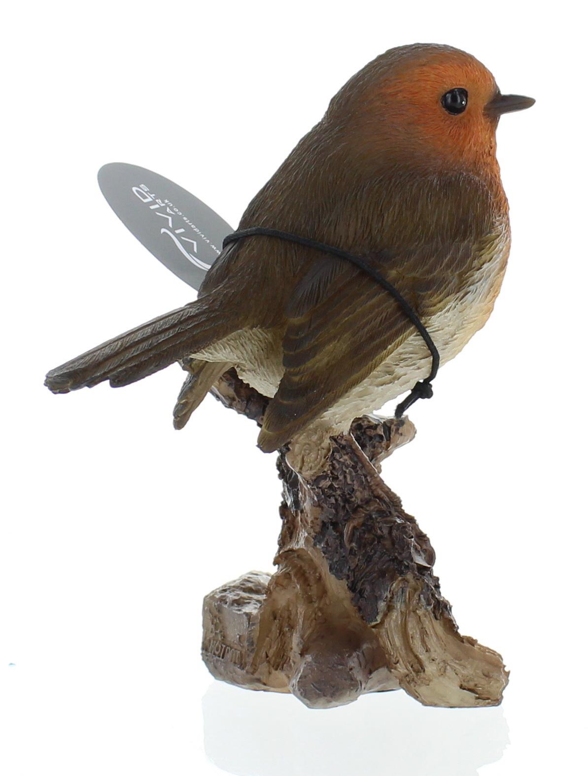 Vivid Arts British Birds Robin on a Branch Indoor/Outdoor Use Garden ...
