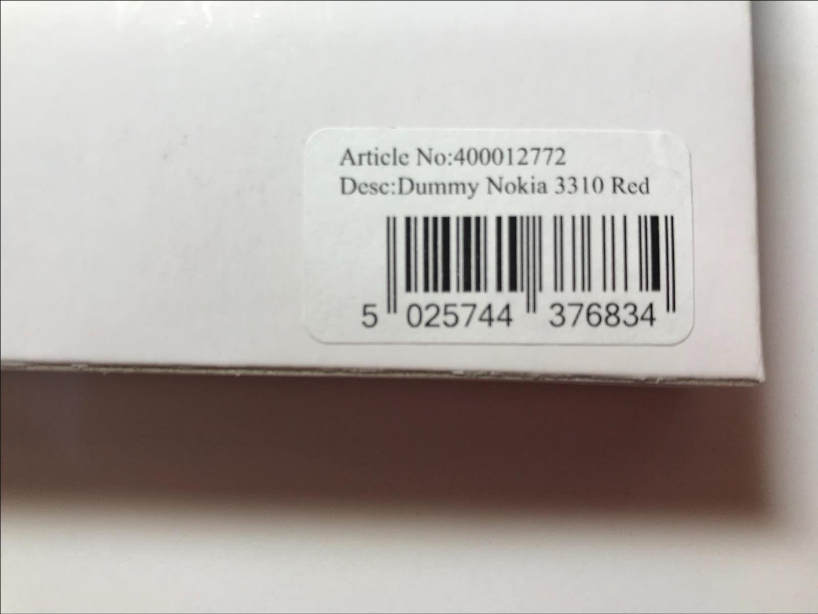 Nokia 3310 Warm Red Dummy Kids Toy Display Phone FAKE PHONE ...