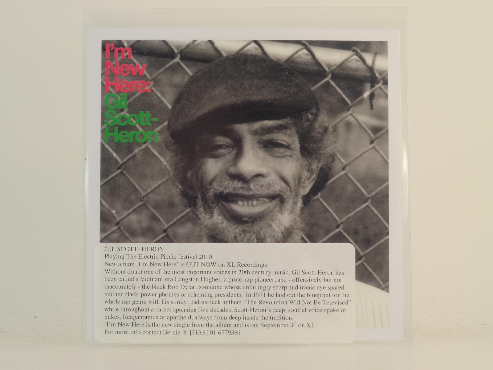 GIL SCOTT-HERON I'M NEW HERE (H1) 1 Track Promo CD Single Picture ...