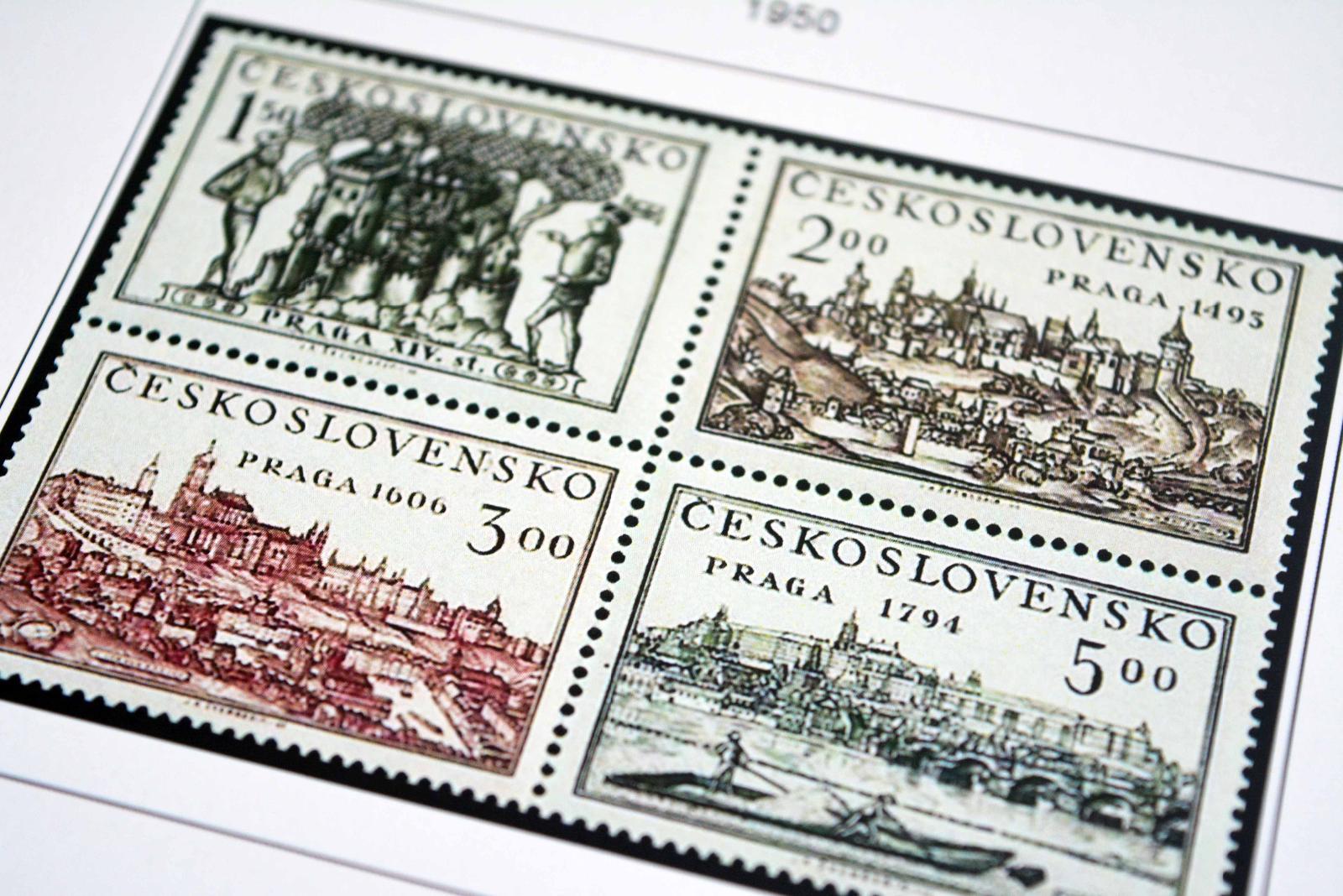 COLOR PRINTED CZECHOSLOVAKIA 1918-1992 STAMP ALBUM PAGES (378 ...