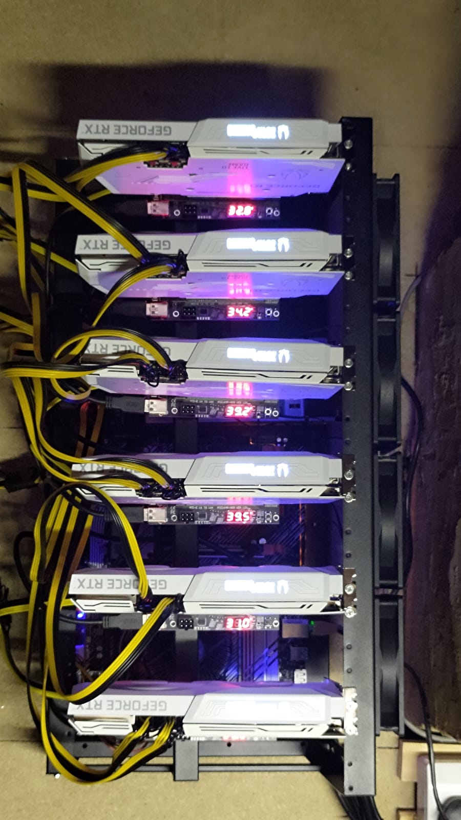 GPU Crypto Mining Rig Starter Bundle Kit with 1 Card AMD Radeon NVIDIA ...