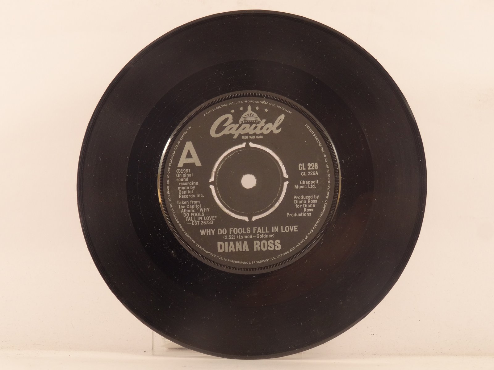 DIANA ROSS WHY DO FOOLS FALL IN LOVE / THINK I'M IN LOVE (113) 2 Track 7" Single | eBay UK